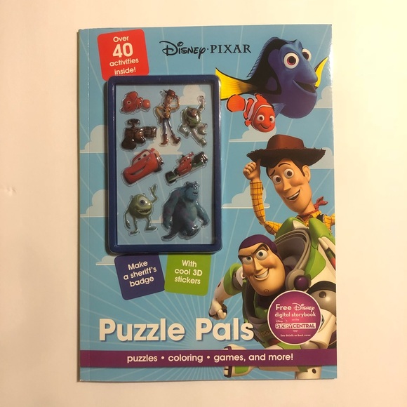 Disney | Accessories | Disney Pixar Activity Book 3d Stickers | Poshmark